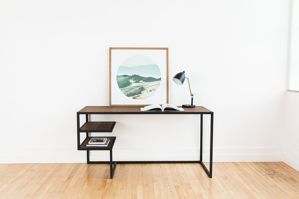 Dali Industrial-Style Handcrafted Desk – Model Line Design