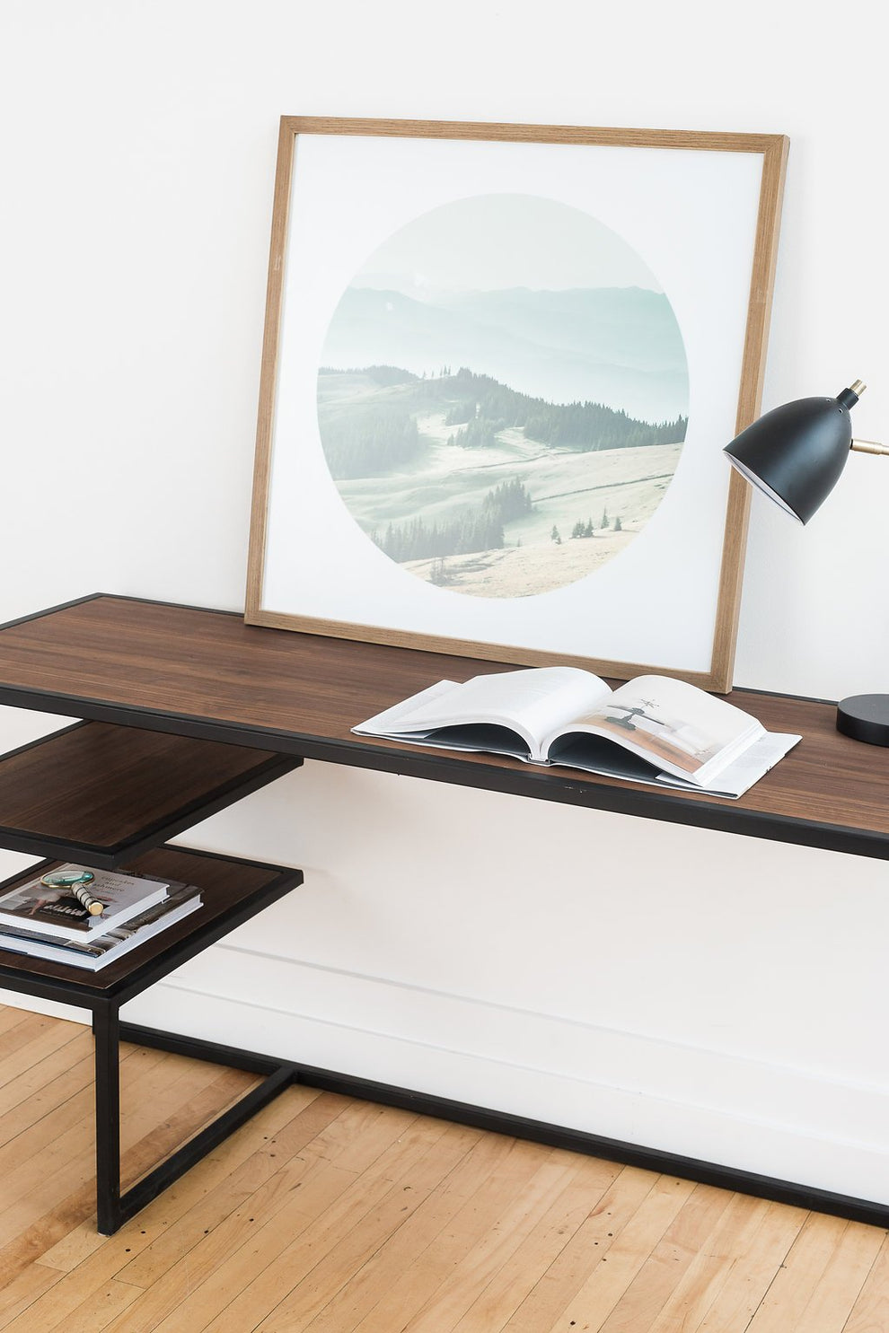 Dali Industrial-Style Handcrafted Desk – Model Line Design