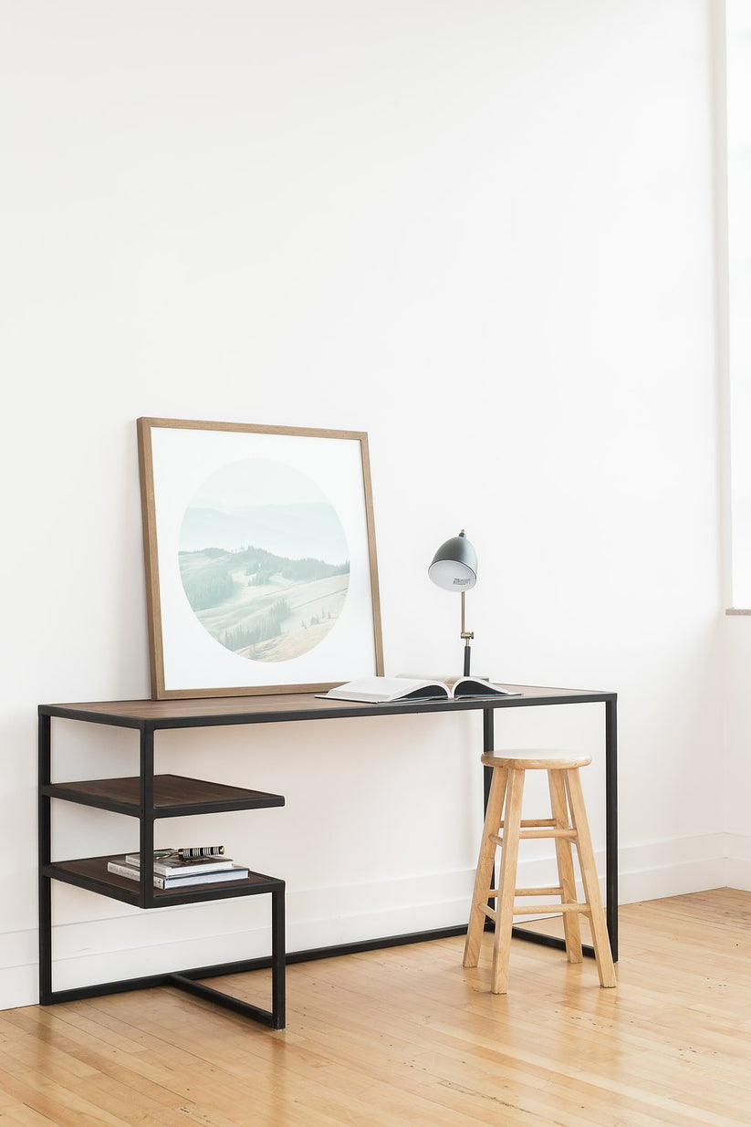 Dali Industrial-Style Handcrafted Desk – Model Line Design